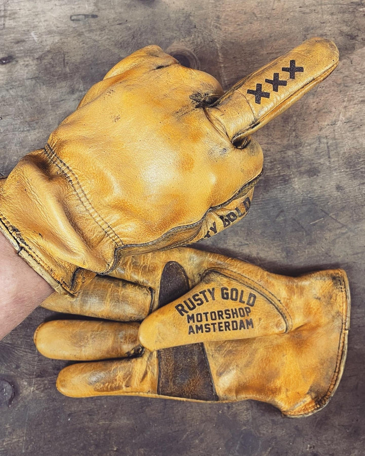 Rusty Gold Motorshop motorcycle clothing and accessorizes